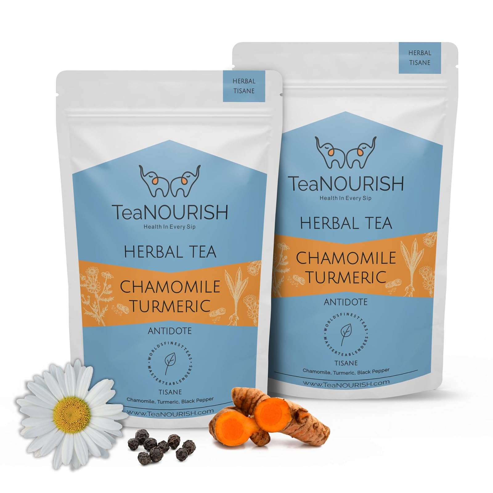 Chamomile Turmeric herbal tea benefits
