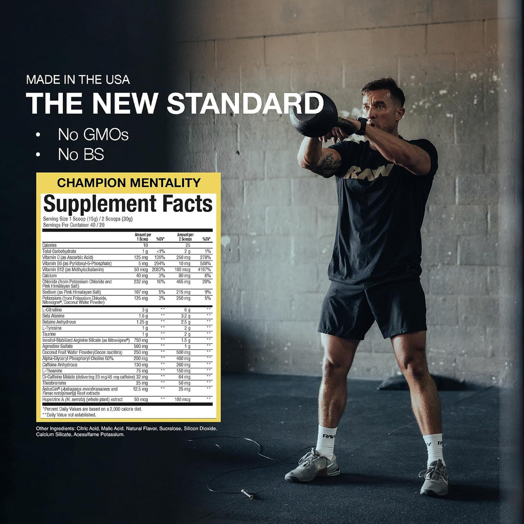 Champion Mentality pre workout powder benefits