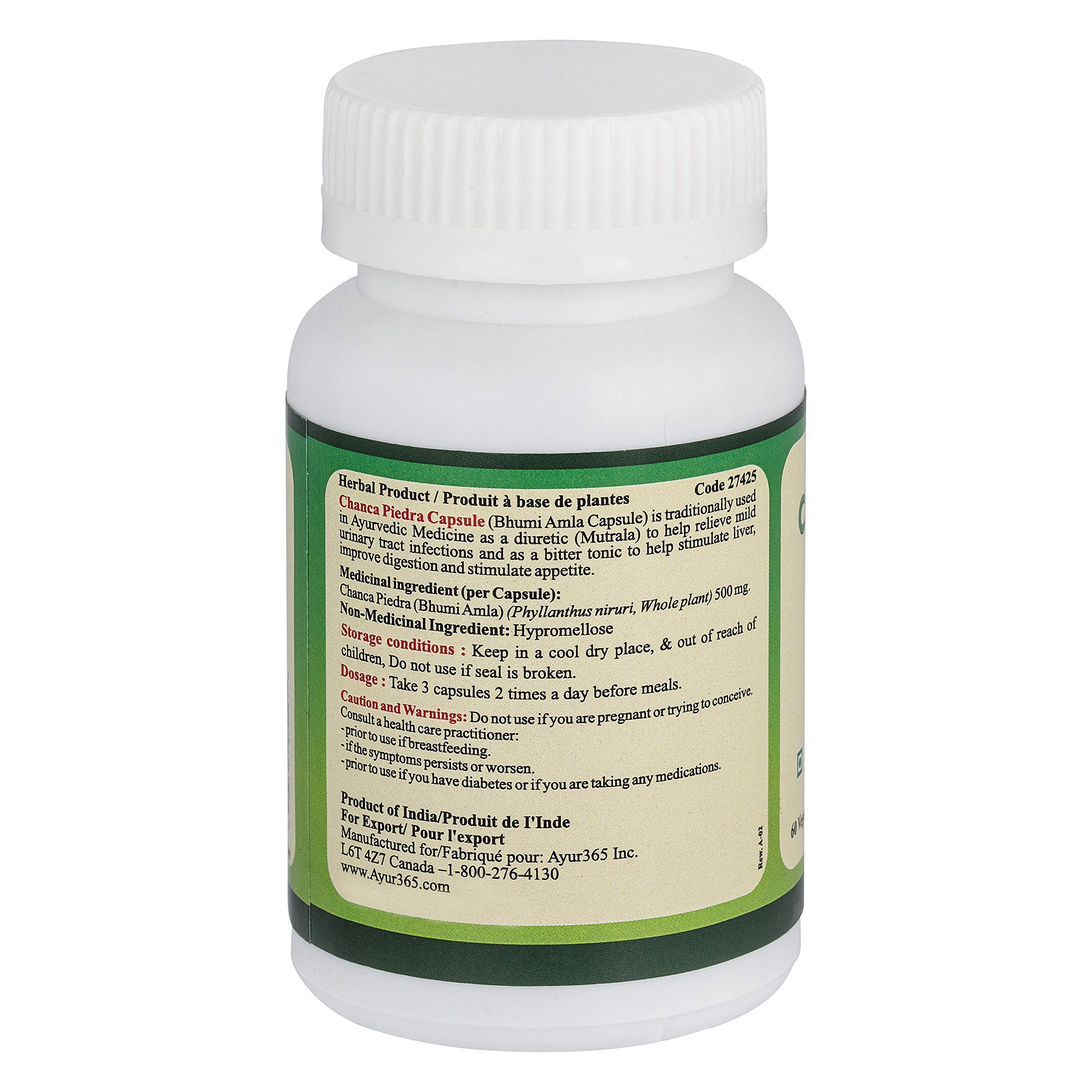 Chanca Piedra capsules for detoxification