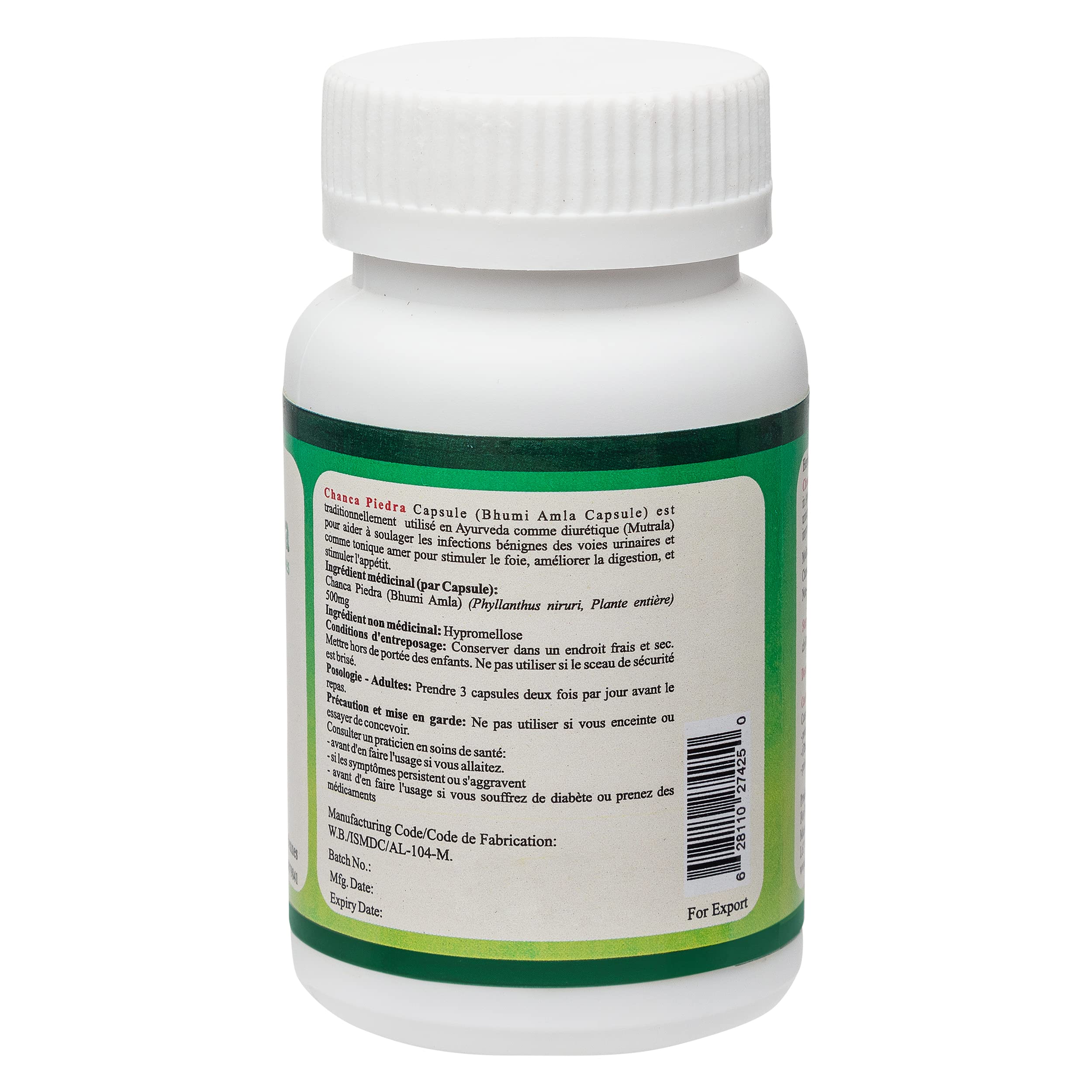 Chanca Piedra capsules for overall wellness