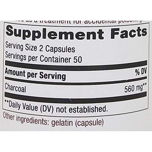 charcoal capsules for digestive health