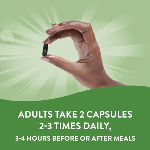 charcoal capsules for digestive wellness