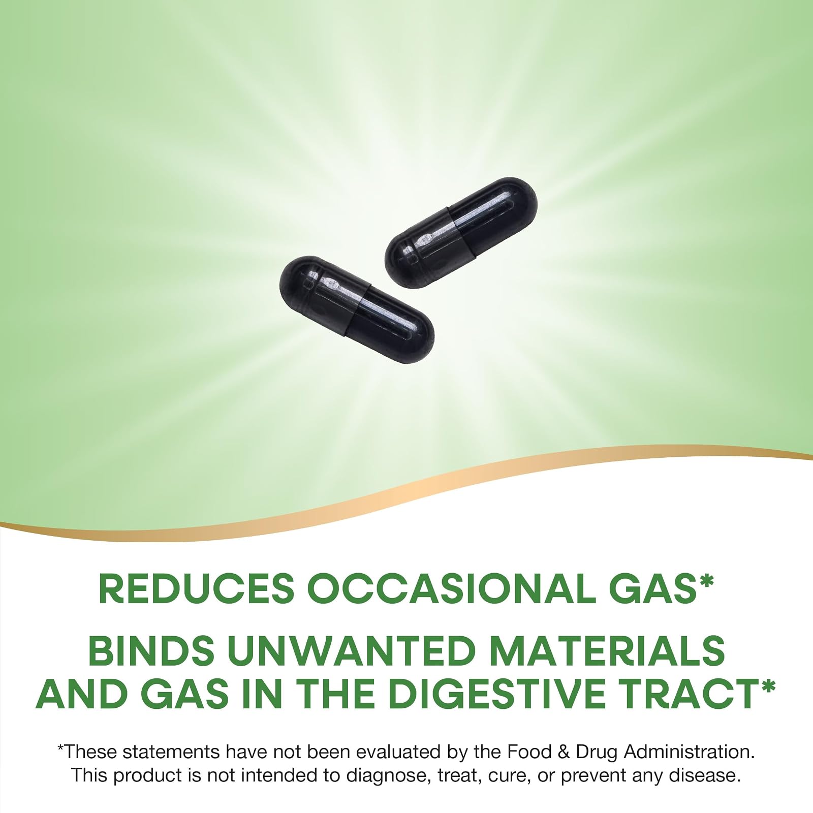 charcoal capsules for gut support