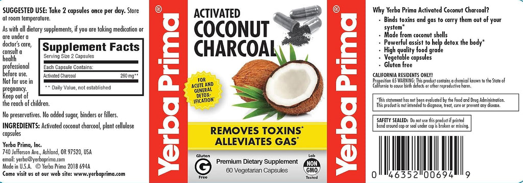 charcoal for improved digestive health