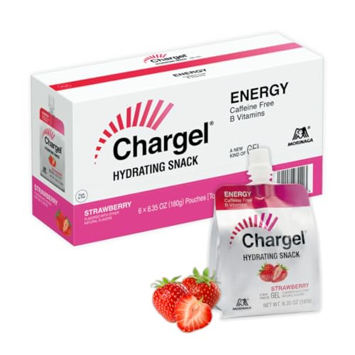 Chargel strawberry energy gel for athletes
