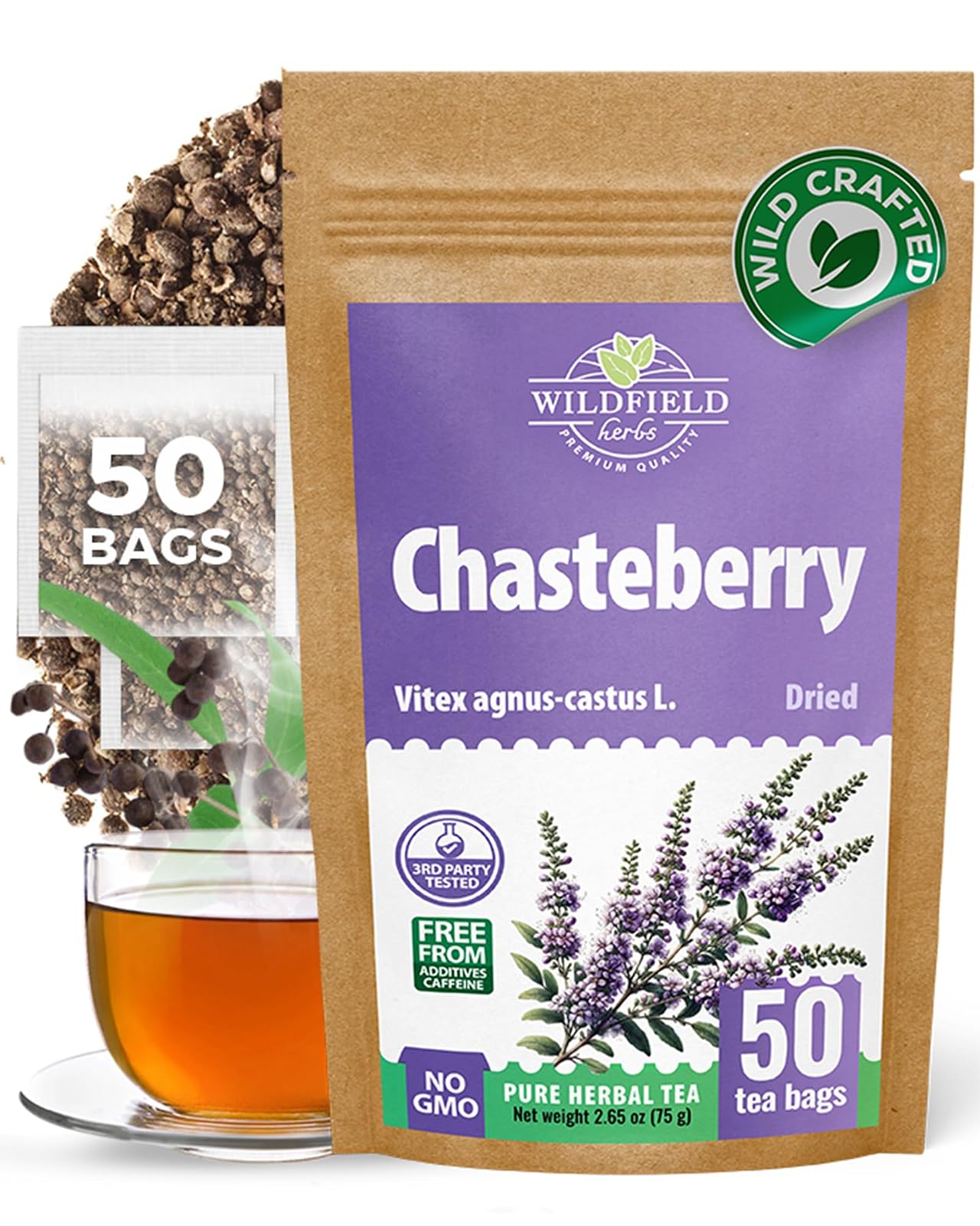 Chaste Tree Berry herbal tea bags