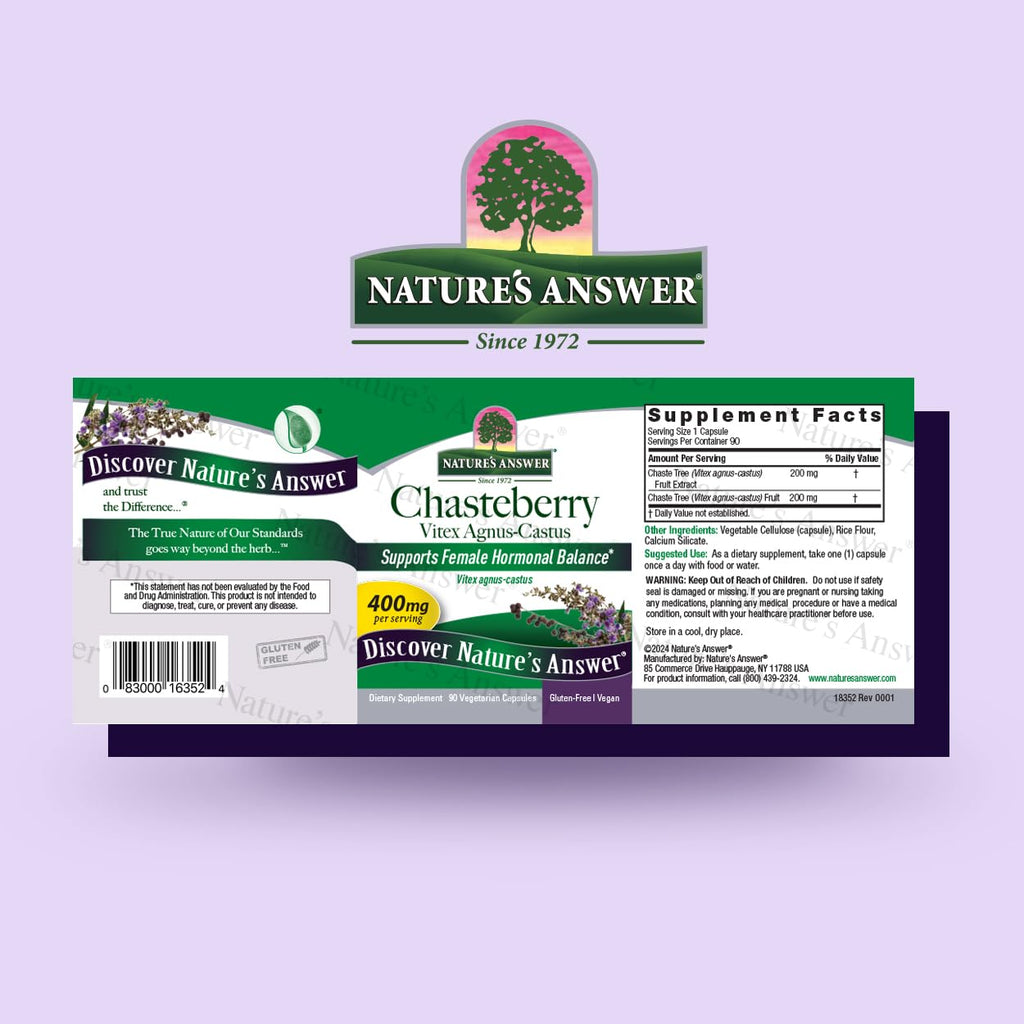Chasteberry 400 mg for women's health support