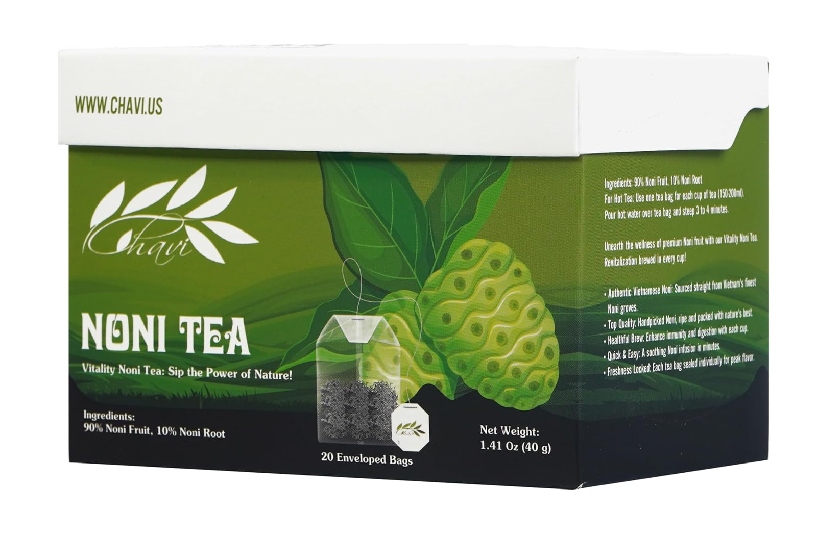 CHAVI Noni Tea bags for wellness