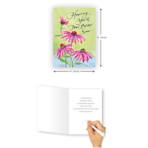 cheerful echinacea card for friends