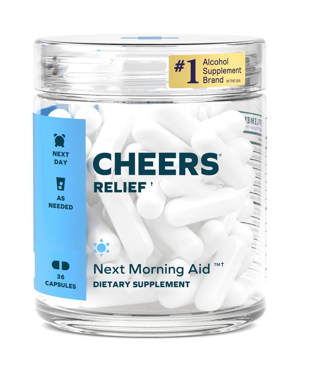 Cheers Relief ginger aid for hangovers