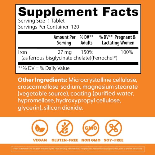 chelated iron bisglycinate for better absorption