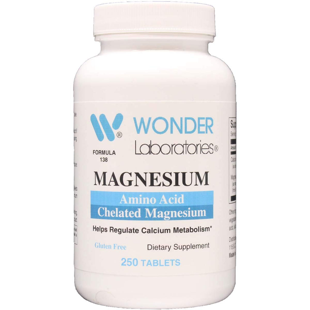 Chelated magnesium capsules for muscle relief