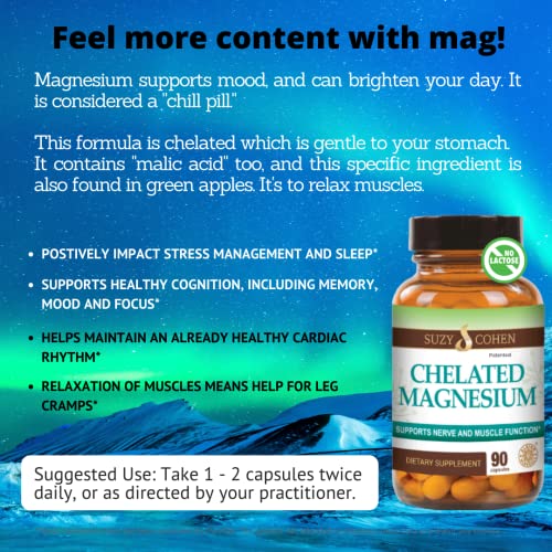 Chelated magnesium for overall wellness