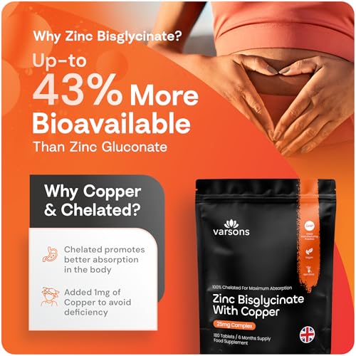 Chelated zinc for better absorption