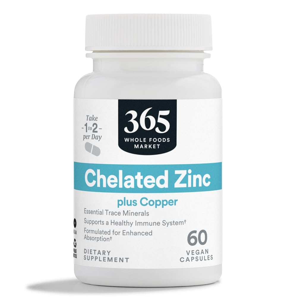 Chelated zinc supplement for immunity