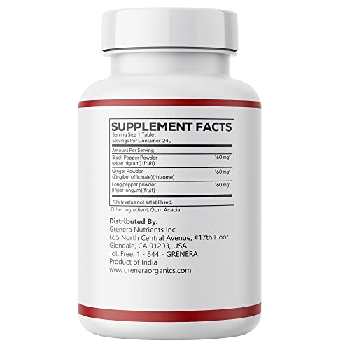 Chemical-free Trikatu vitamin tablets