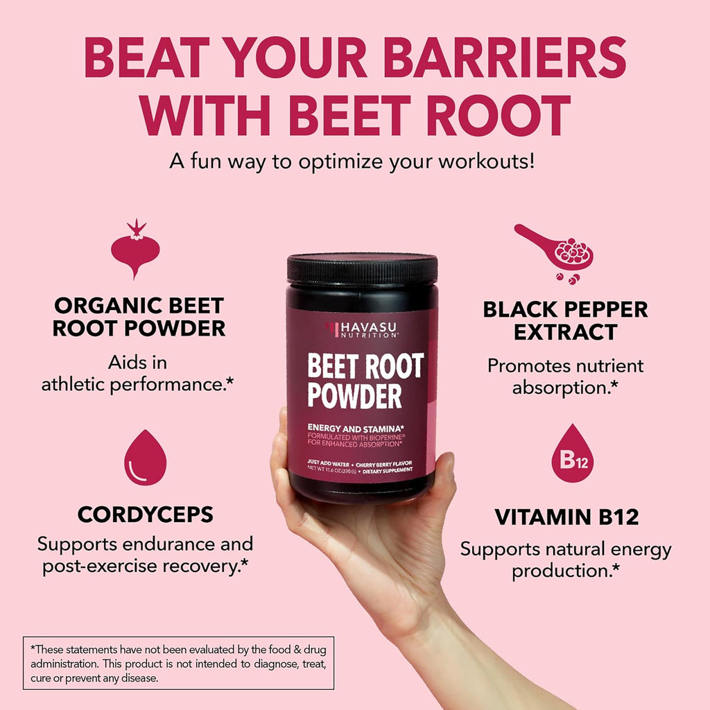 cherry berry flavoured beet powder