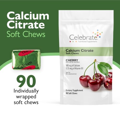 cherry flavour calcium citrate chews