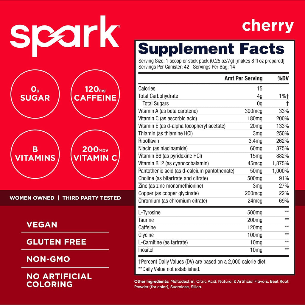 Cherry flavour focus drink mix