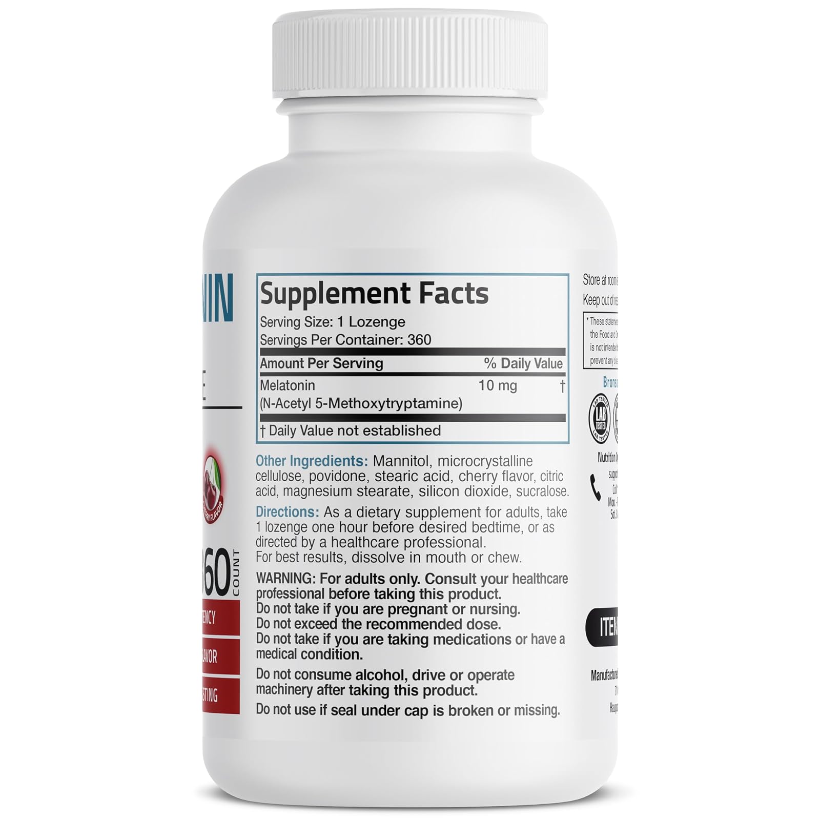 cherry flavour melatonin 10mg tablets
