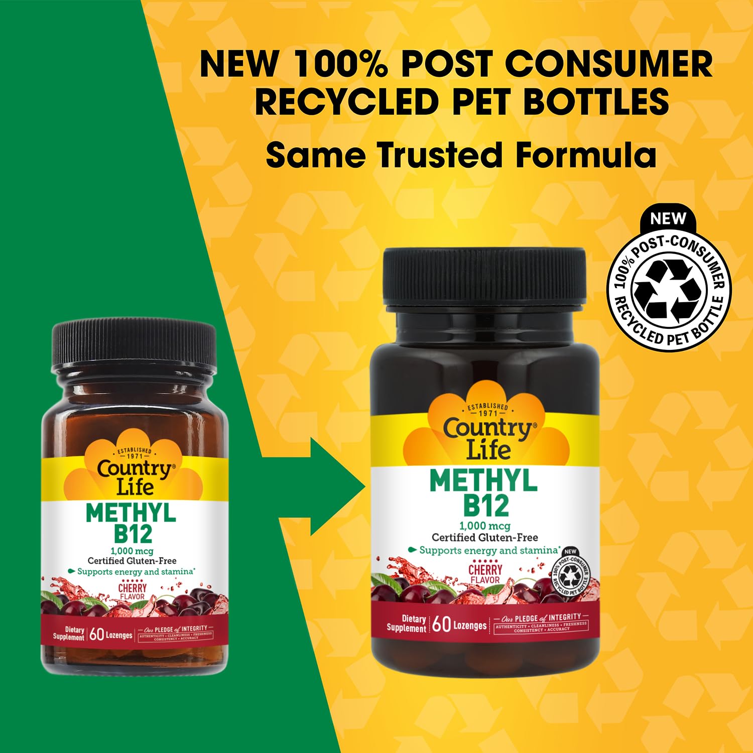Cherry flavour methyl B12 supplement