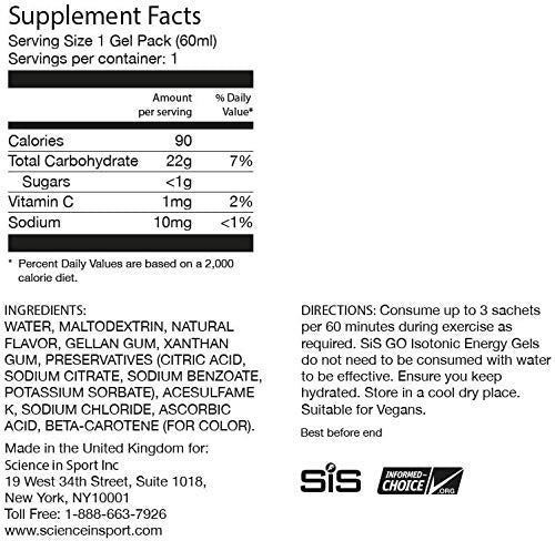 cherry flavour sports nutrition gel