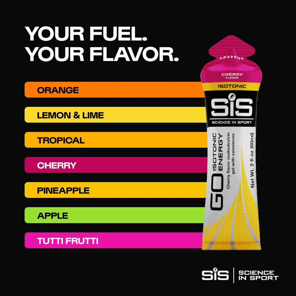 cherry flavour sports nutrition gel