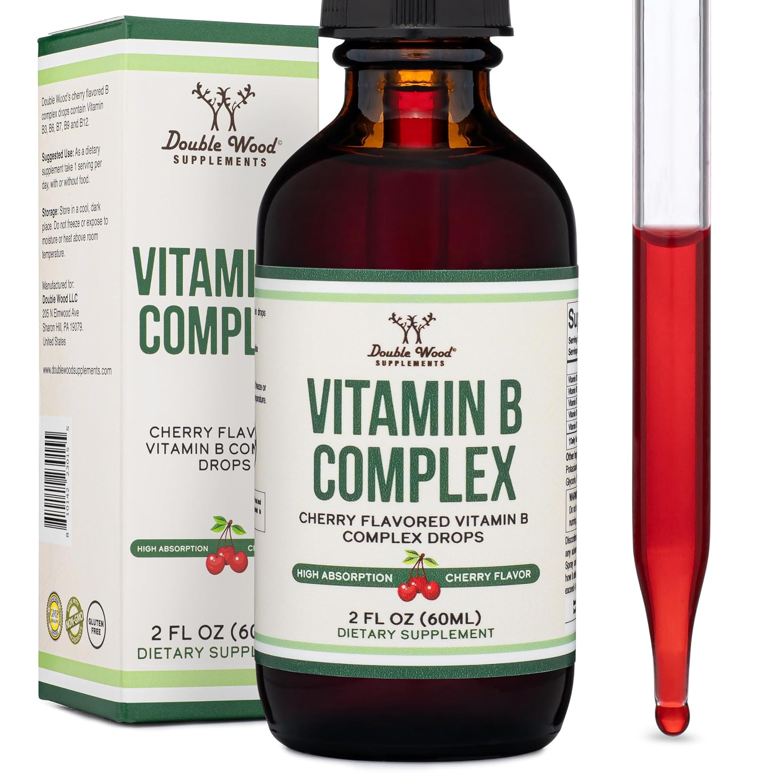 Cherry flavour Vitamin B drops for immunity