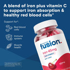 Cherry flavoured iron supplement