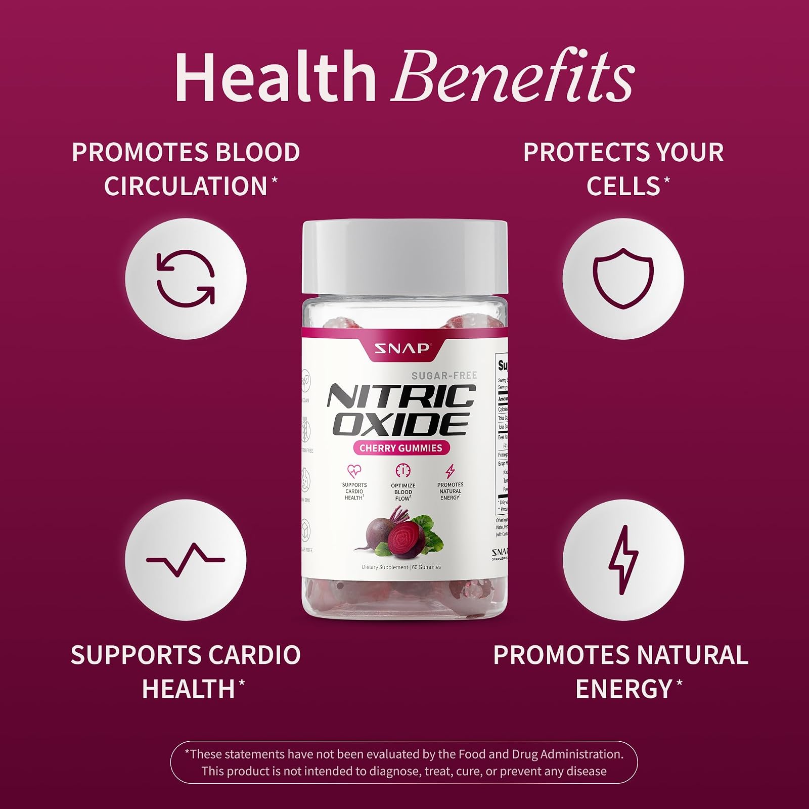 Cherry flavoured pre-workout nitric oxide boost