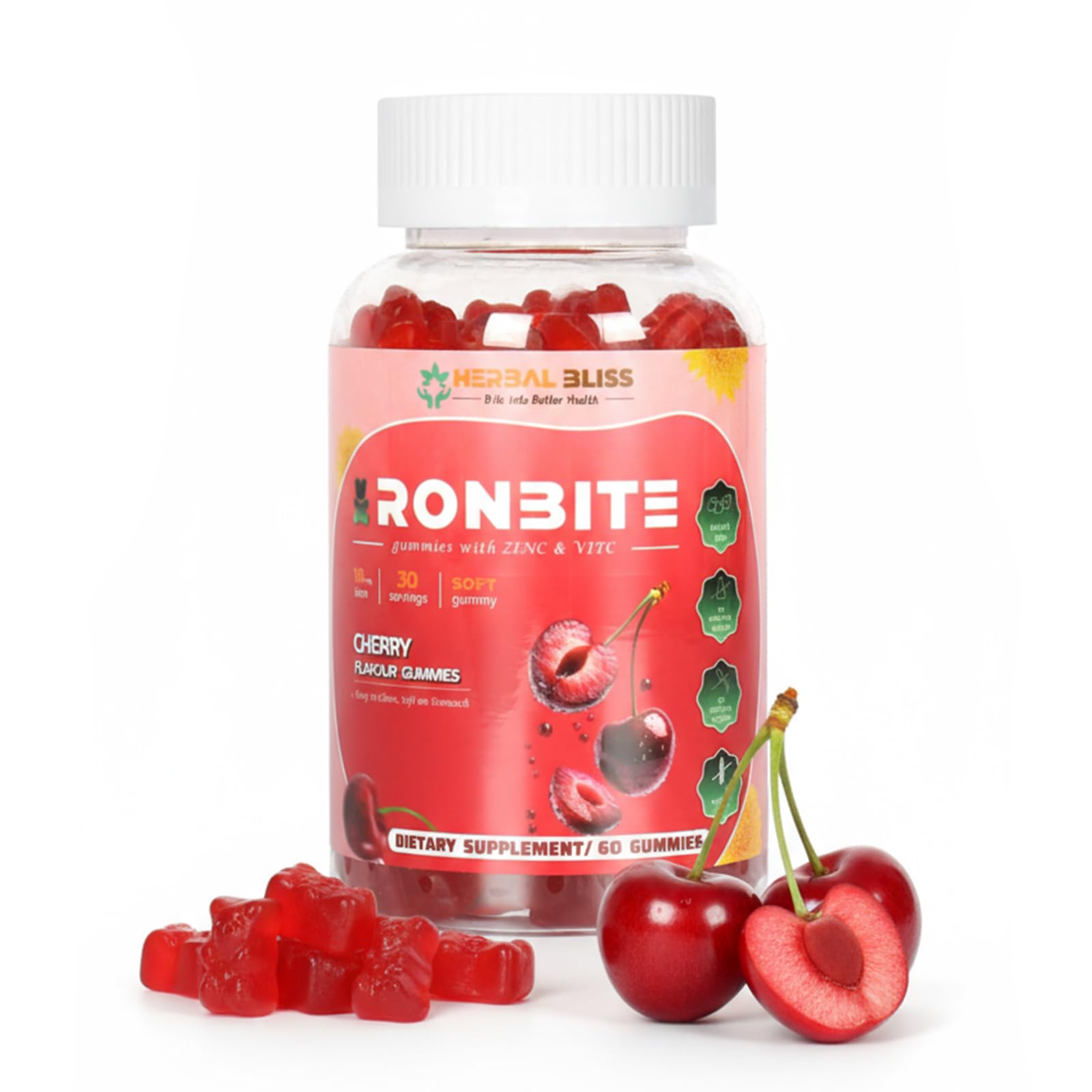 cherry iron bisglycinate gummies