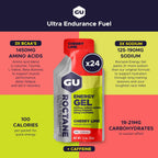 Cherry lime energy gel packets