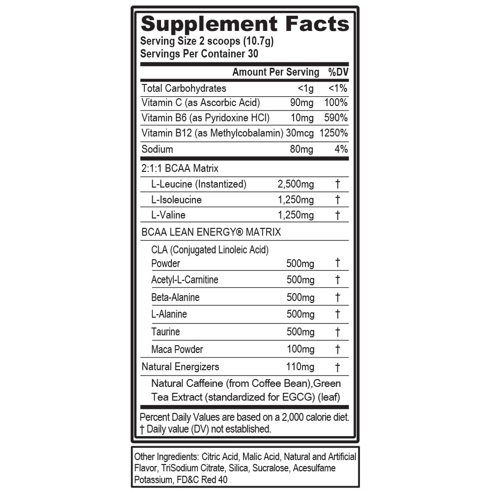 Cherry Limeade BCAA energy boost