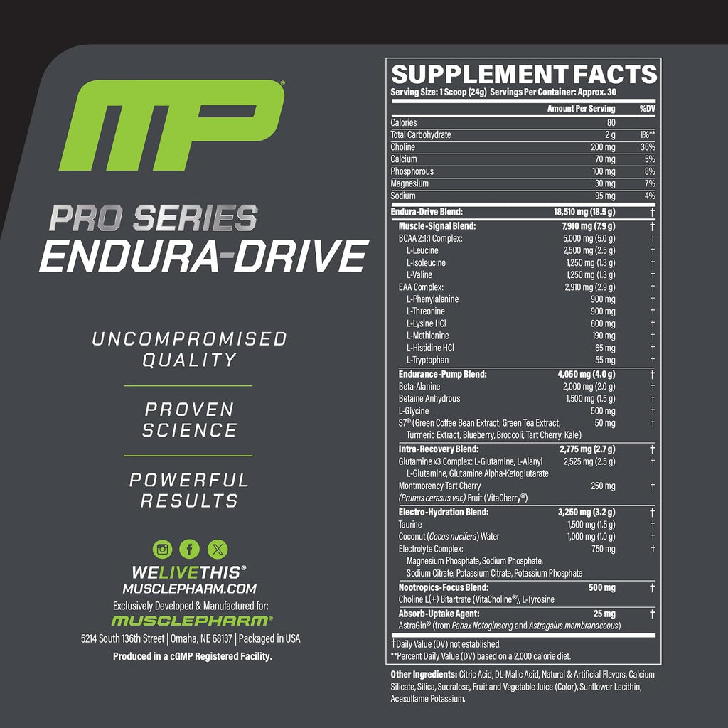 Cherry limeade pre-workout supplement