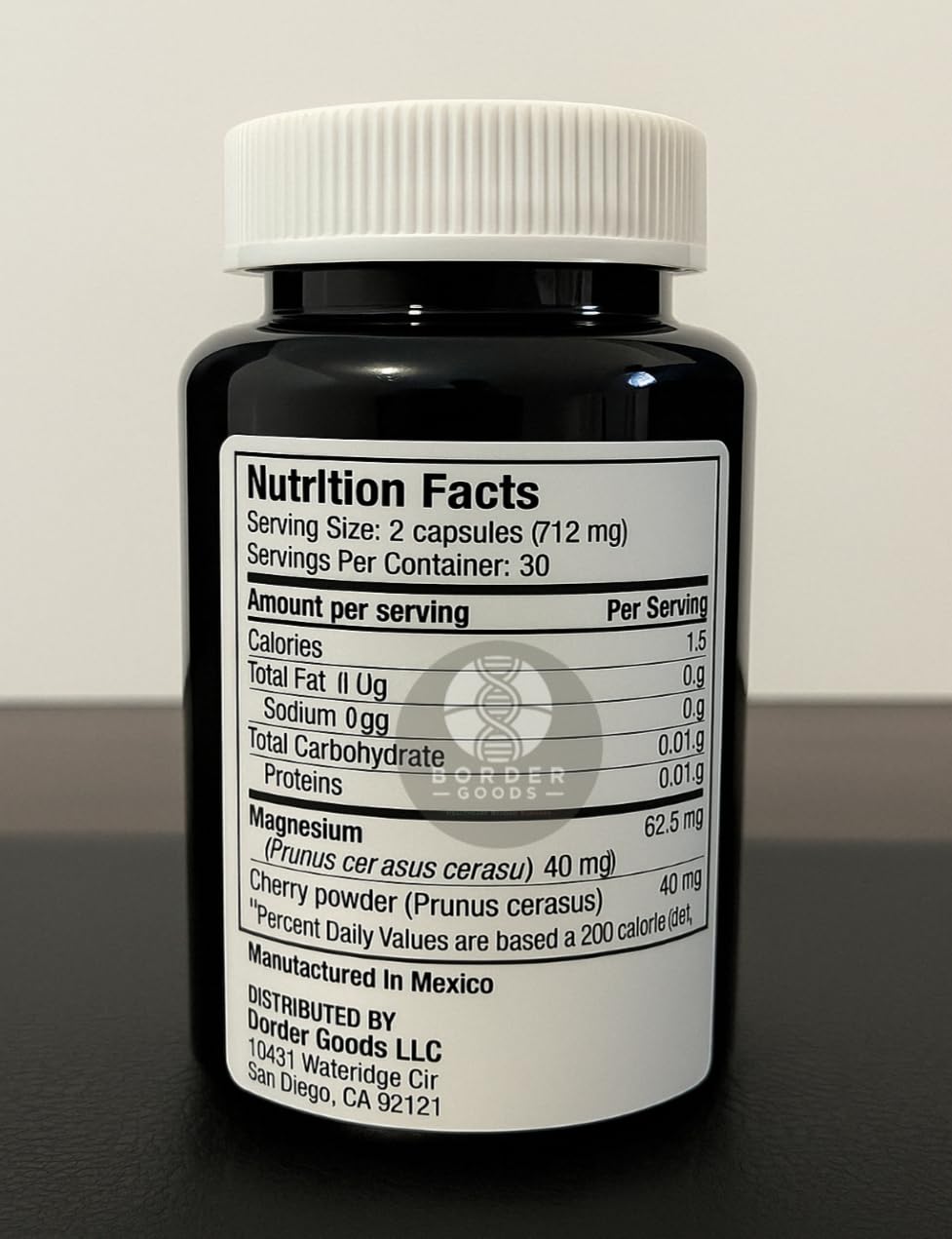 cherry powder enriched magnesium supplement
