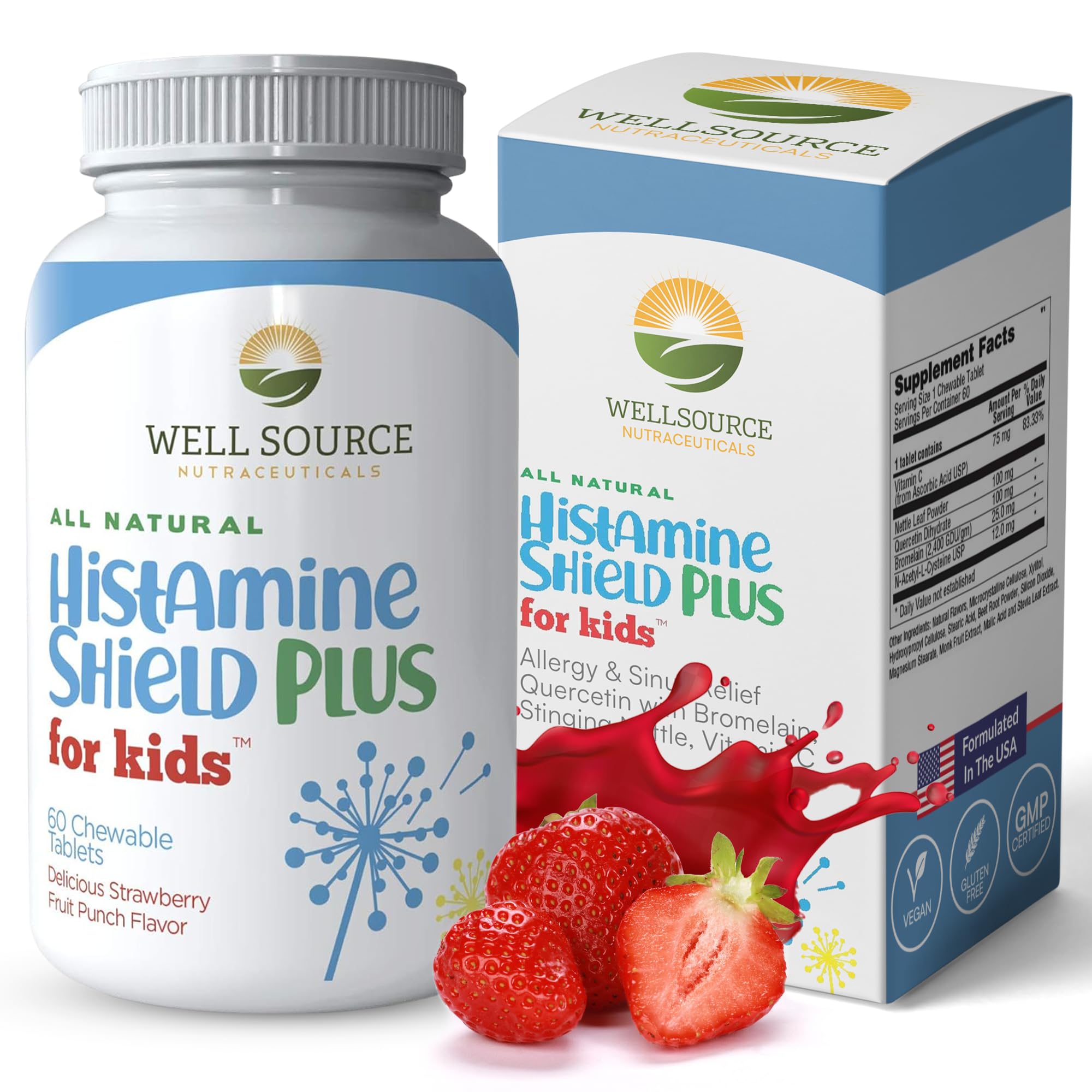 chewable allergy medicine with fruit punch flavour