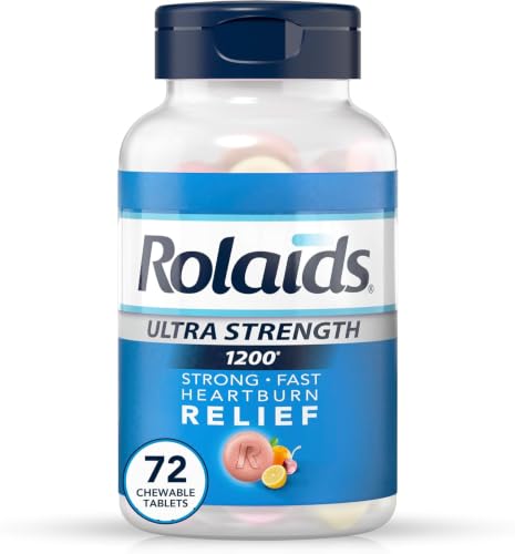 chewable antacids in assorted fruit flavours