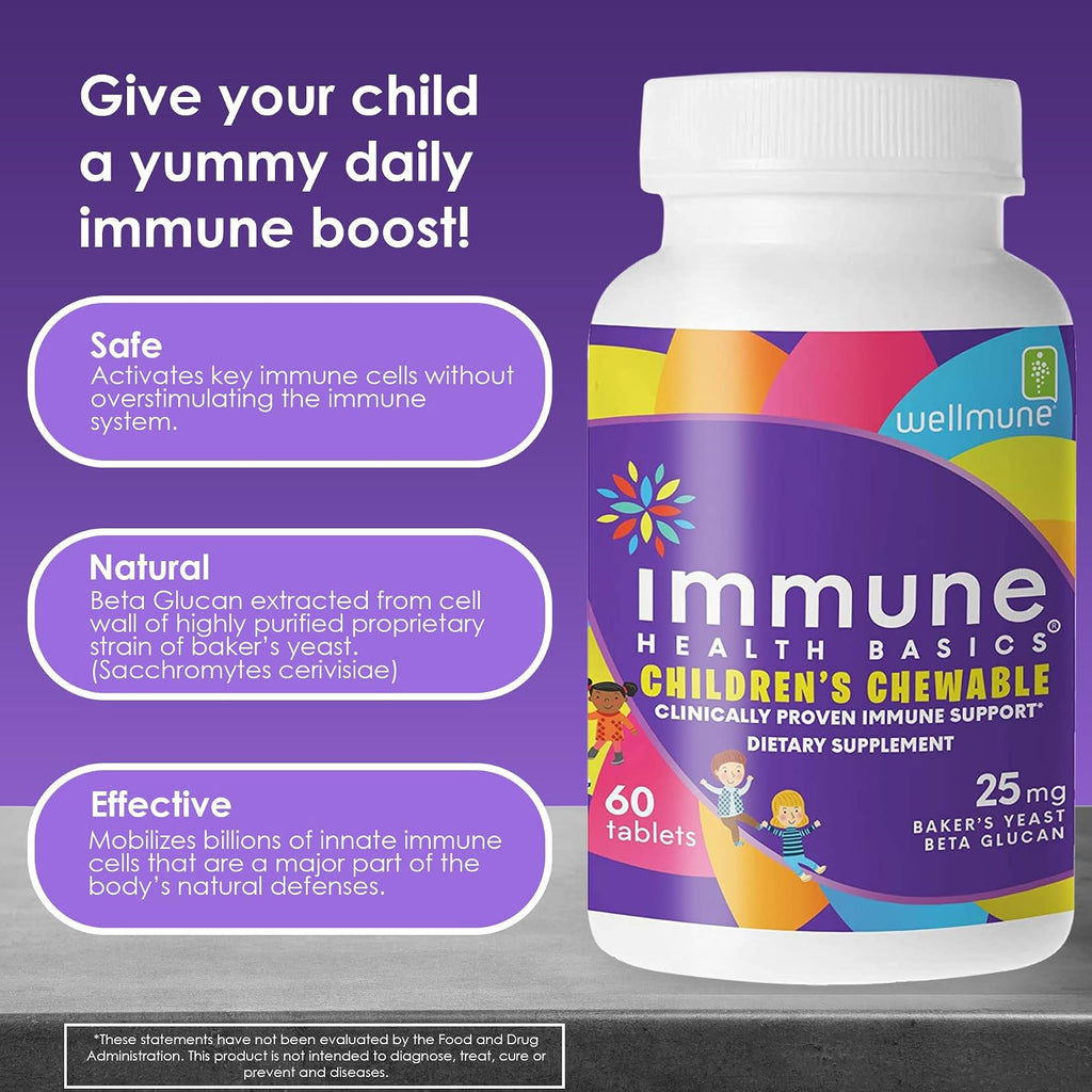 chewable beta glucan tablets for kids