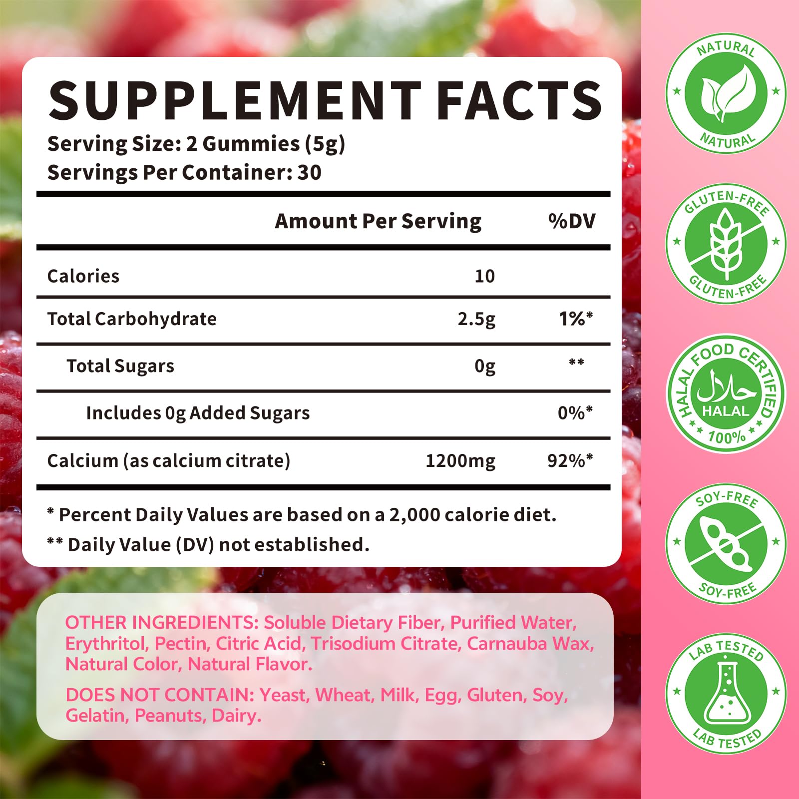 chewable calcium citrate for easy absorption