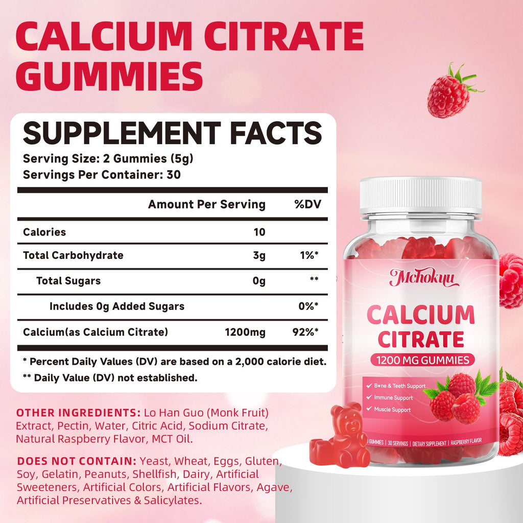 chewable calcium citrate for easy digestion