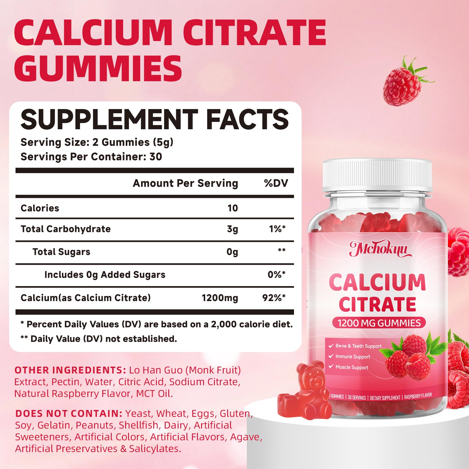 chewable calcium citrate for easy digestion
