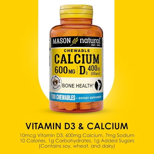 Chewable calcium for easy consumption