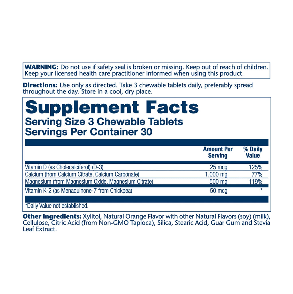 chewable calcium for easy intake