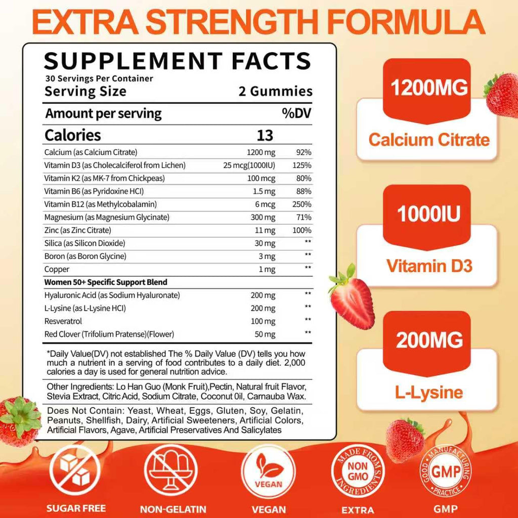 chewable calcium gummies for easy intake