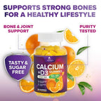 Chewable calcium gummies with Vitamin D