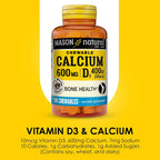 Chewable calcium supplement for easy intake