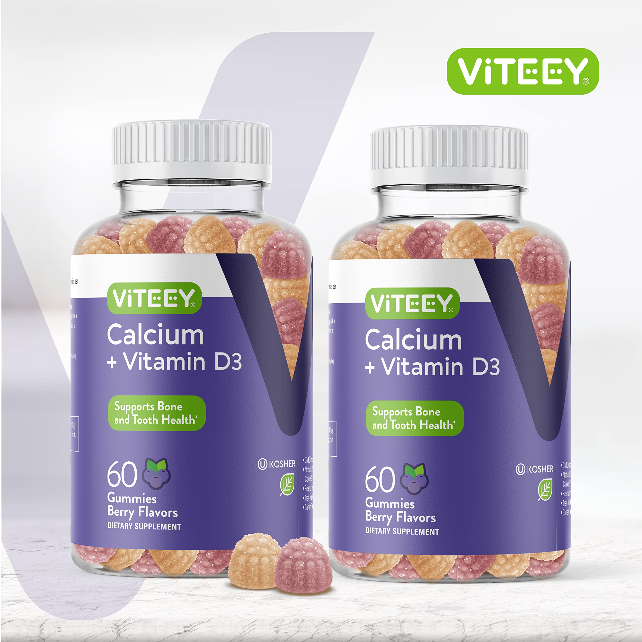 Chewable calcium supplement for teens
