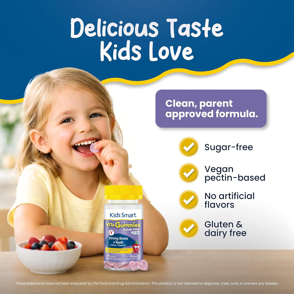Chewable calcium supplements for children