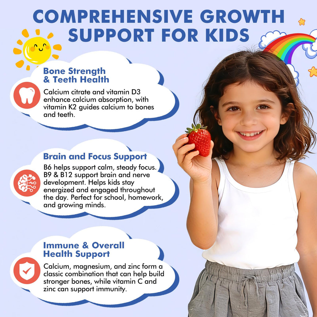 Chewable calcium supplements for kids health