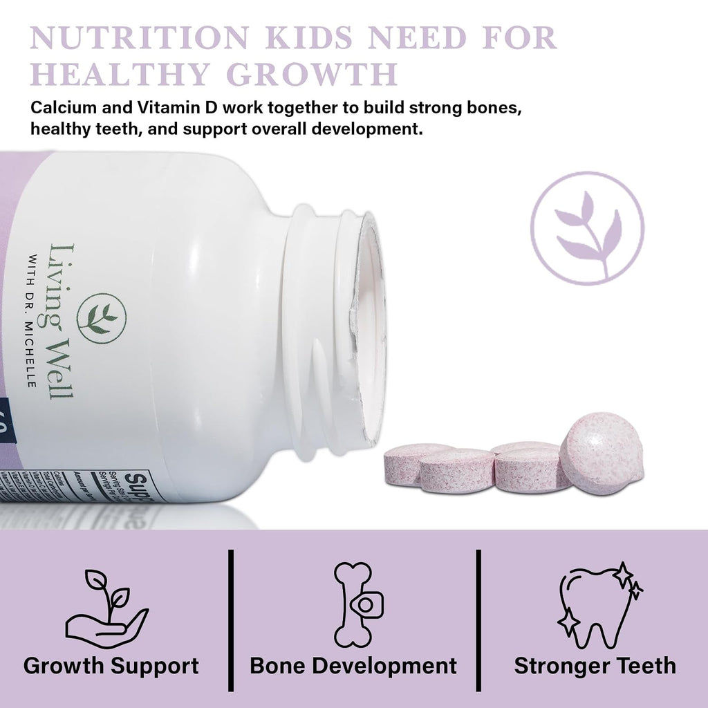 Chewable calcium with K2 for optimal absorption